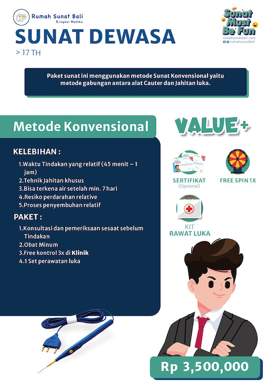 Paket Harga Sunat Modern & Aman untuk Usia Bayi, Anak dan Dewasa di Bali