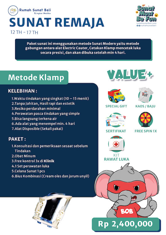 Paket Harga Sunat Modern & Aman untuk Usia Bayi, Anak dan Dewasa di Bali