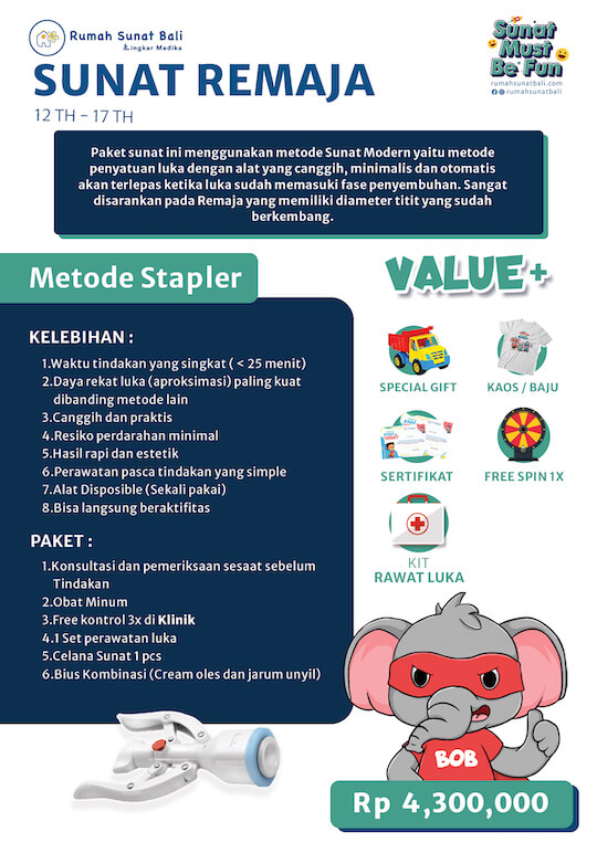 Paket Harga Sunat Modern & Aman untuk Usia Bayi, Anak dan Dewasa di Bali